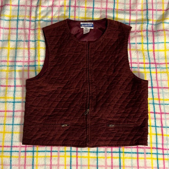 Pendleton | Jackets & Coats | Pendleton Petite Size 8 Vest Corduroy ...